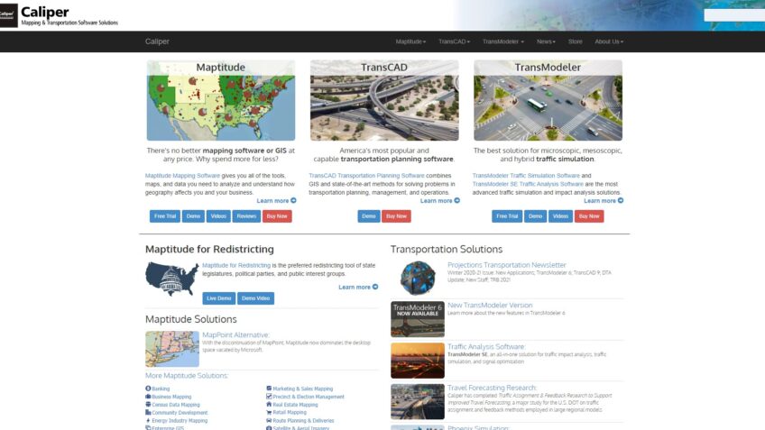 Maptitude GIS Mapping Software From Caliper Corporation Reviews - Read ...