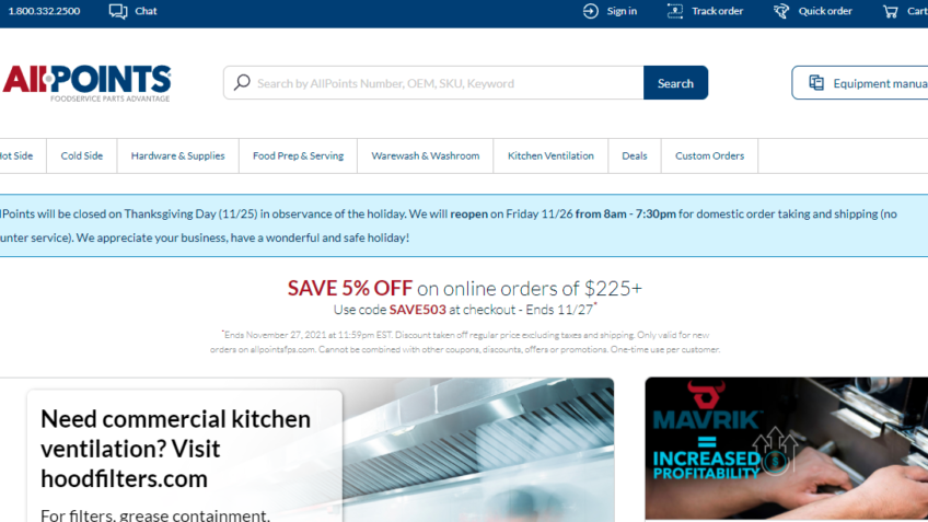 AllPoints Foodservice Parts & Supplies Review - Read Reviews And Share ...