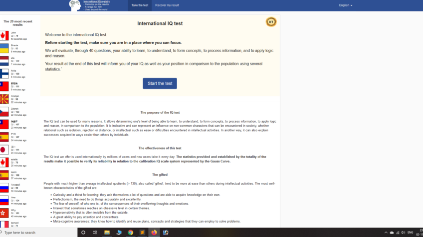 International IQ Test Review - Read Reviews And Share Your Experience!