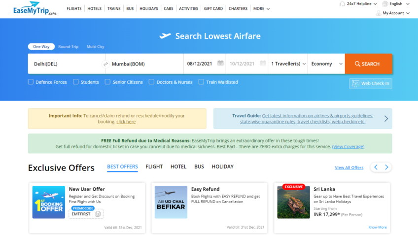 EaseMyTrip Reviews - Read Reviews And Share Your Experience!