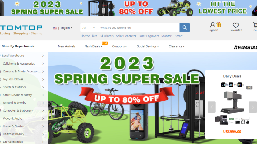 TomTop Review - Read Reviews And Share Your Experience!